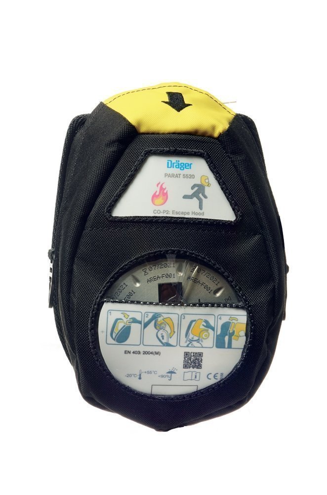 Fluchthaube Dräger Parat 5520 - Soft Pack nach EN 403:2004 | CER ...